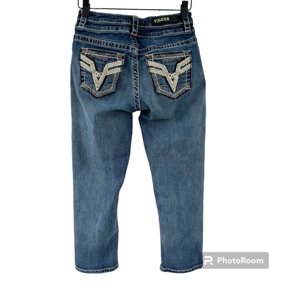 Vigoss | Jeans | Vigoss Heritage Fit Blue Medium Wash Capri Jeans 2 ...